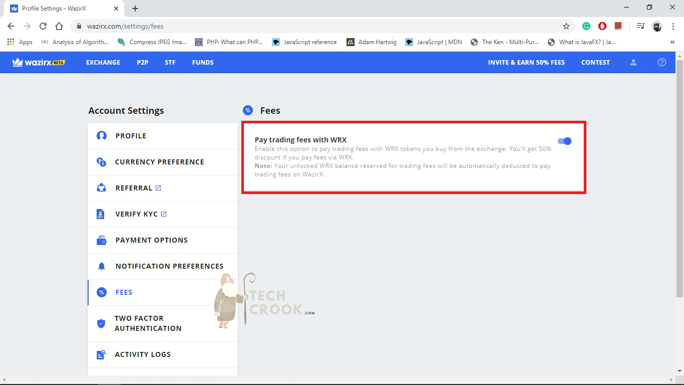 How To Use Wrx Coin To Pay Trading Fees In Wazirx